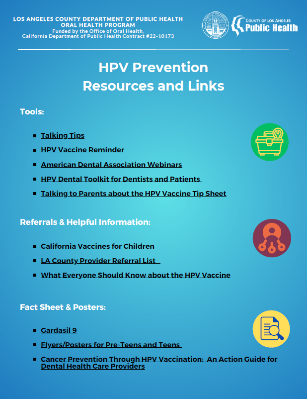 Lunch and Learn: What You Need to Know About HPV and the HPV Vaccine | California Oral Health ...